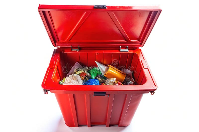 Container Hazardous Standard Waste Yellow Label Marking Stock ...