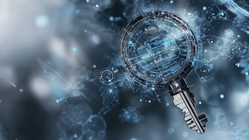 Secure Holographic Key Grants Access Stock Illustrations – 2 Secure Holographic Key Grants ...