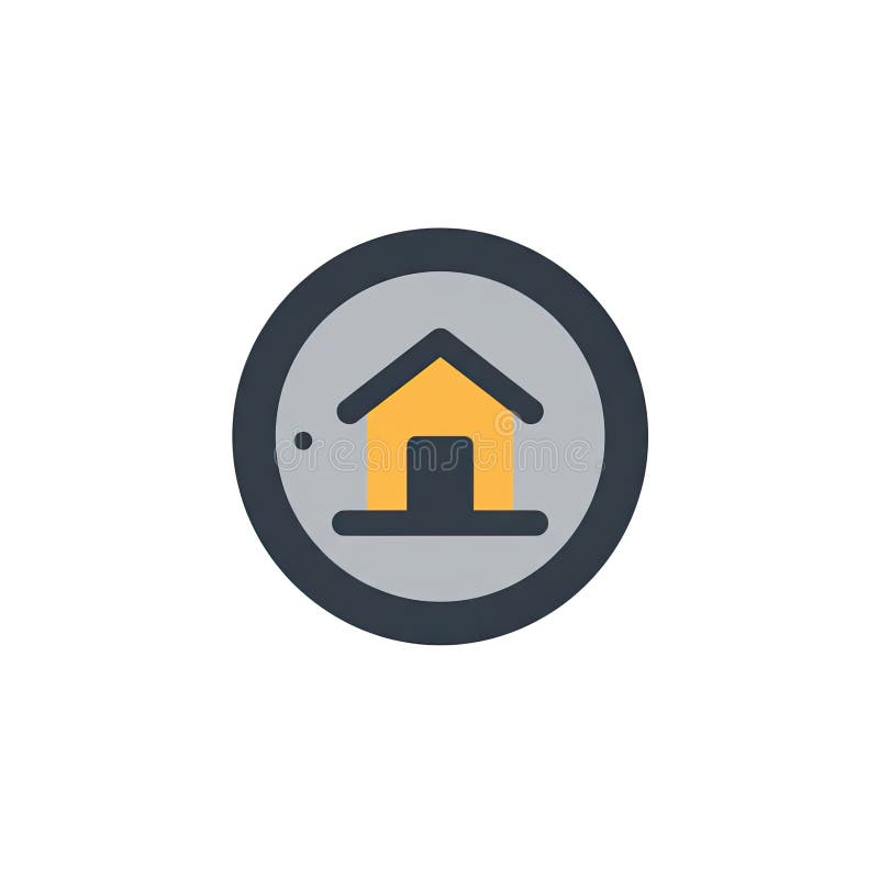 Secure House Icon: Ultimate Home Protection within a Strong Vault Door ...