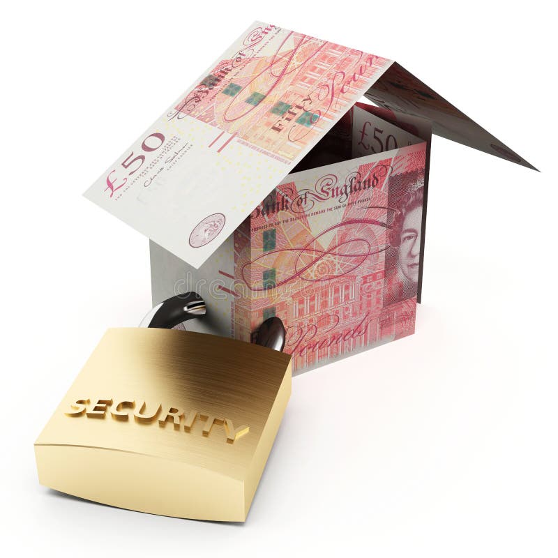 Secure house pounds editorial stock image. Image of protect - 31855929
