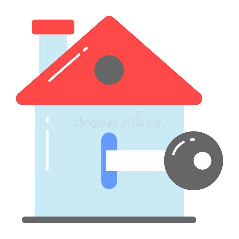 Secure House Vector Design in Modern Style, Well Designed Icon Stock ...