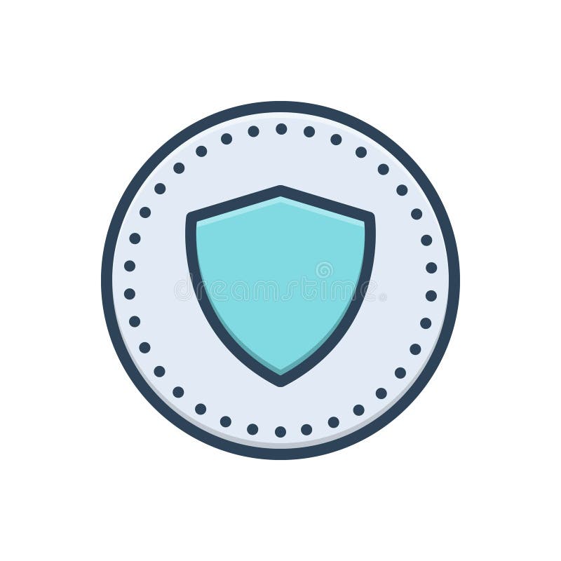 Color Illustration Icon for Secure, Shield and Protect Stock Vector ...