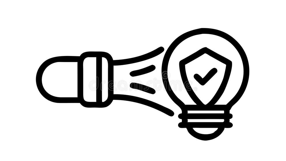 Secure Idea Icon, Protected Intellectual Property and Innovation ...