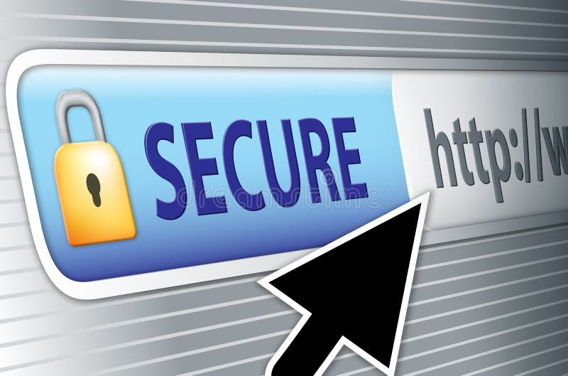 Secure Internet Connection SSL Icon. Isolated Secured Lock Access To ... Secure Internet Connection SSL Icon. Isolated Secured Lock Access To ...