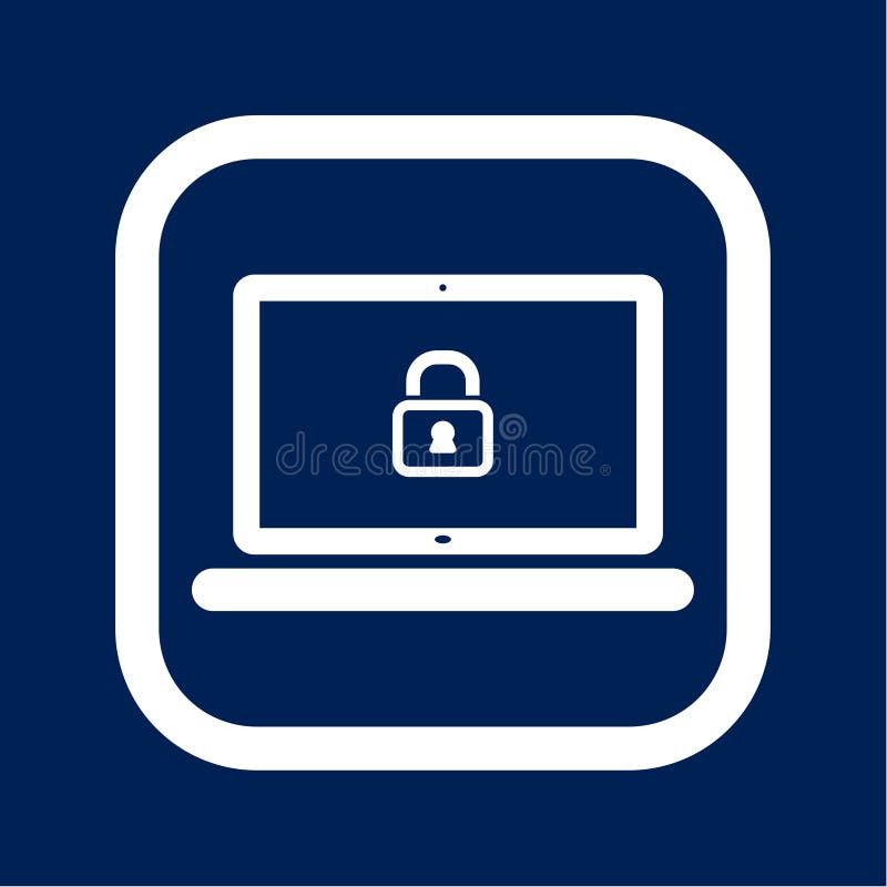 Secure Internet Connection SSL Icon. Isolated Secured Lock Access To ...
