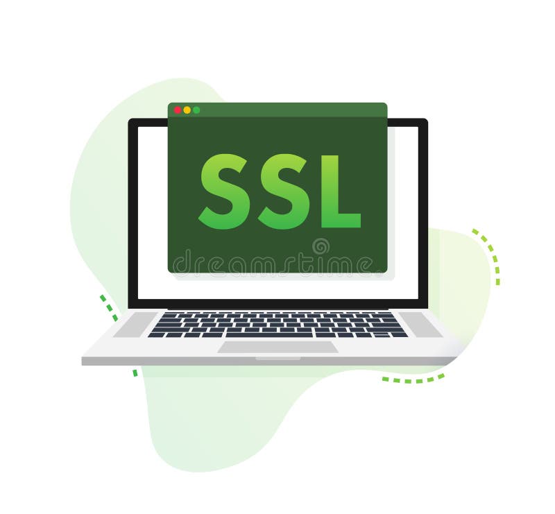 Secure Internet Connection SSL Icon. SSL Safe Guard Stock Vector ...