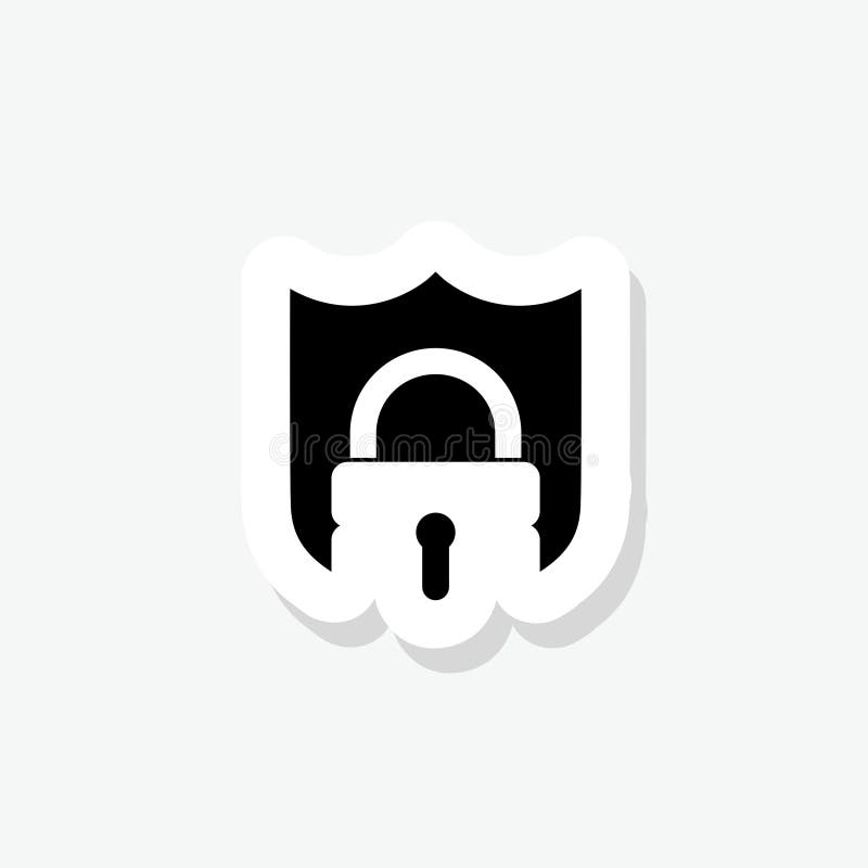 Secure Internet Icon Sticker Sign for Mobile Concept and Web Design ...