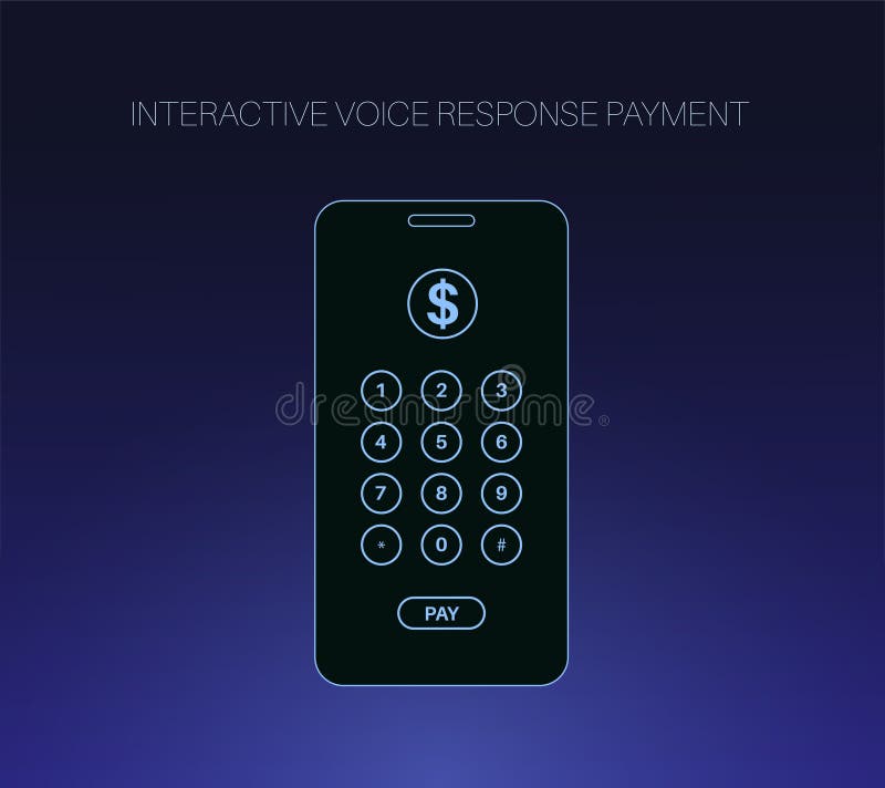 IVR payment system stock vector. Illustration of account - 349037800