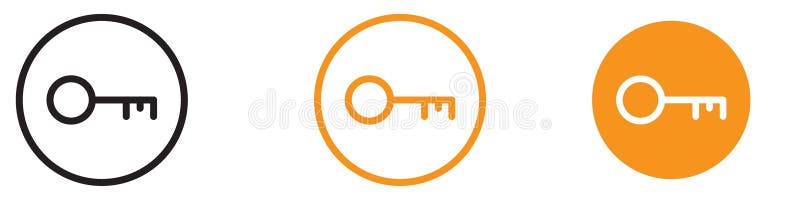 Secure Key Icon for Security and Access Control Graphics Essential for ...