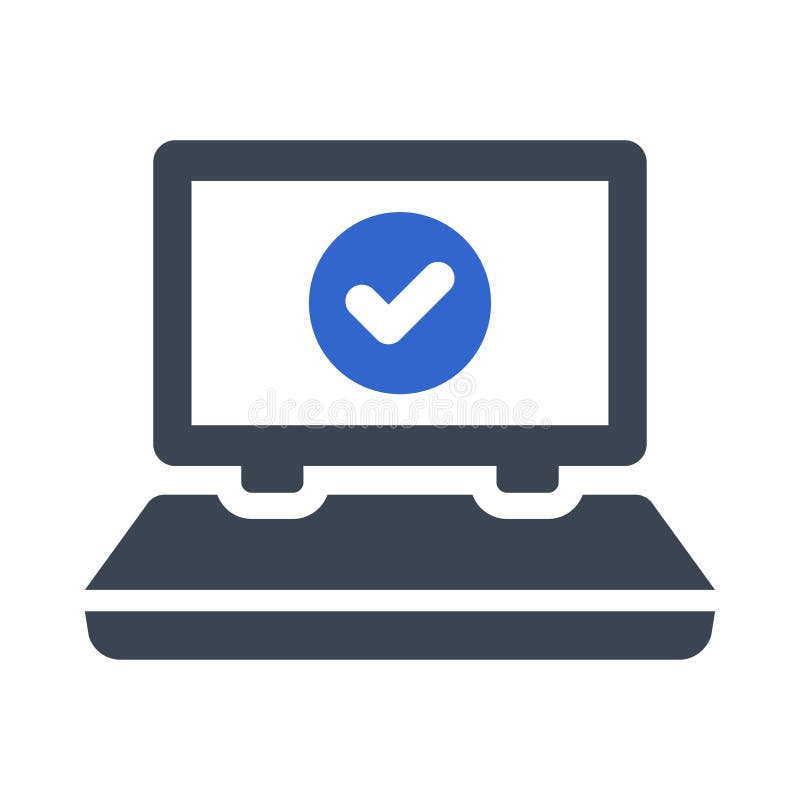 Secure laptop Icon stock vector. Illustration of security - 315875124