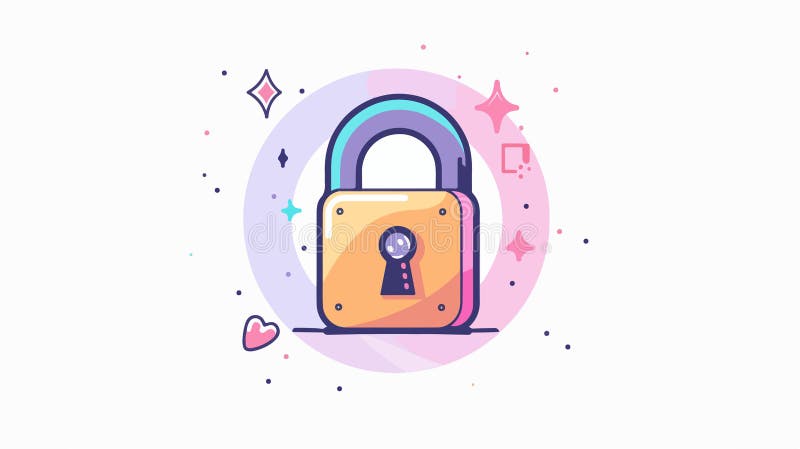 Secure Lock Icon for Basic Web and UI Designs Stock Vector ...