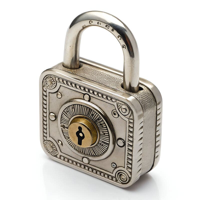 Secure Lock Icon, Symbolizing Safety and Protection Stock Illustration ...