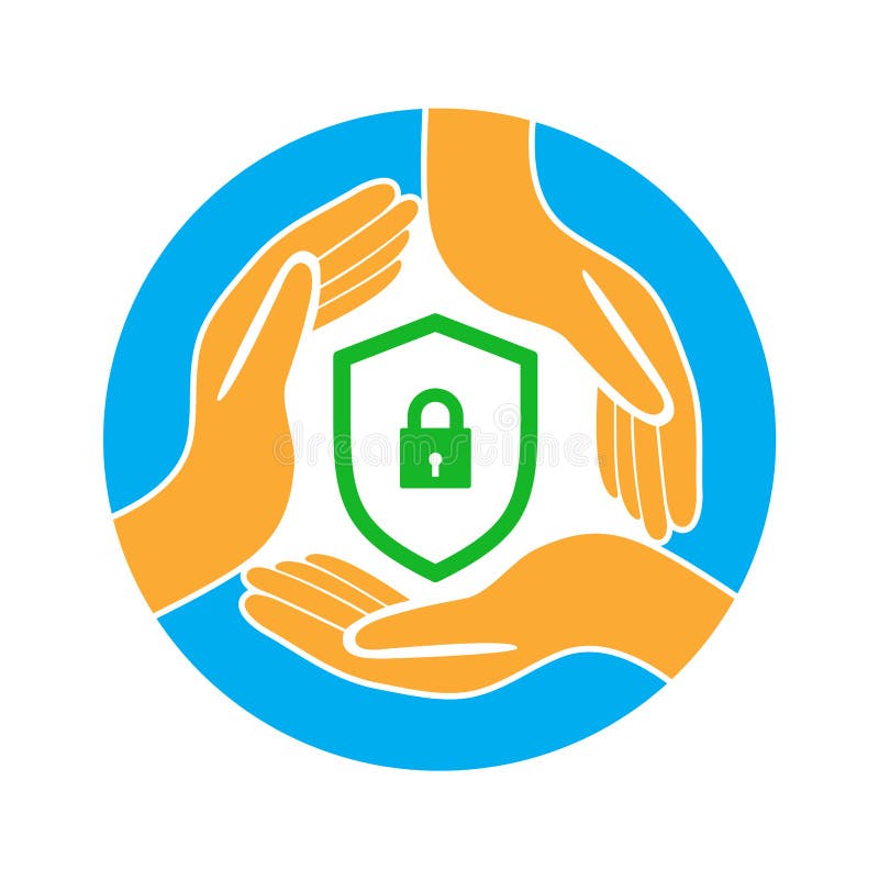 Hands Around the Teamwork Logo Stock Vector - Illustration of circle ...