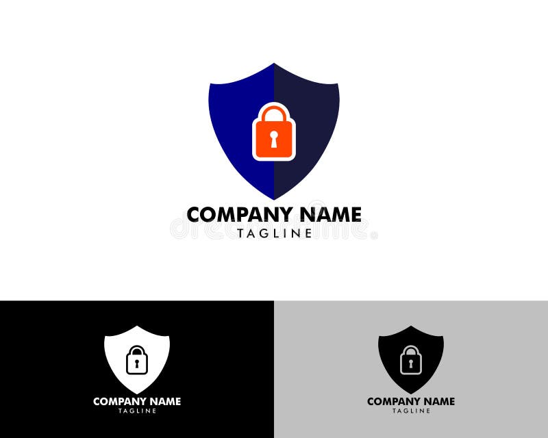 Secure Lock Logo Template Design Vector Stock Vector - Illustration of ...