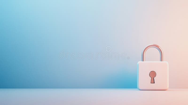 Secure Lockbox on a Minimalist Background Symbolizing Safety and ...