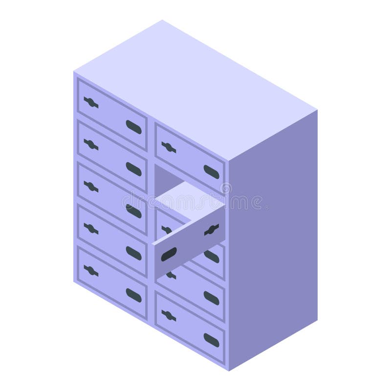 Secure Locker Storage Icon Isometric Vector. Room Closet Stock Vector ...