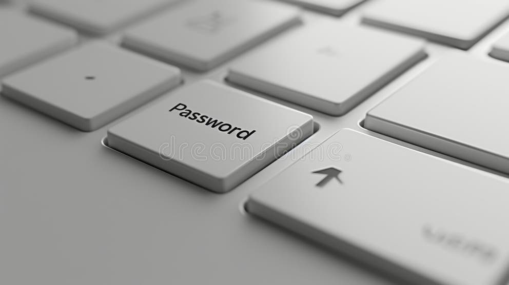 Secure Login Concept with a "Password" Keyboard Button Stock Photo ...