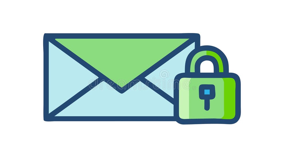 Secure Mail Delivered, Encrypted Message Confirmed Vector, Vector ...