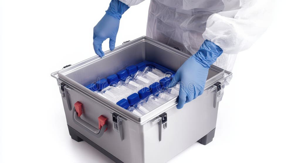 Secure Medical Transport Box for Cold Chain Storage Solutions Stock ...