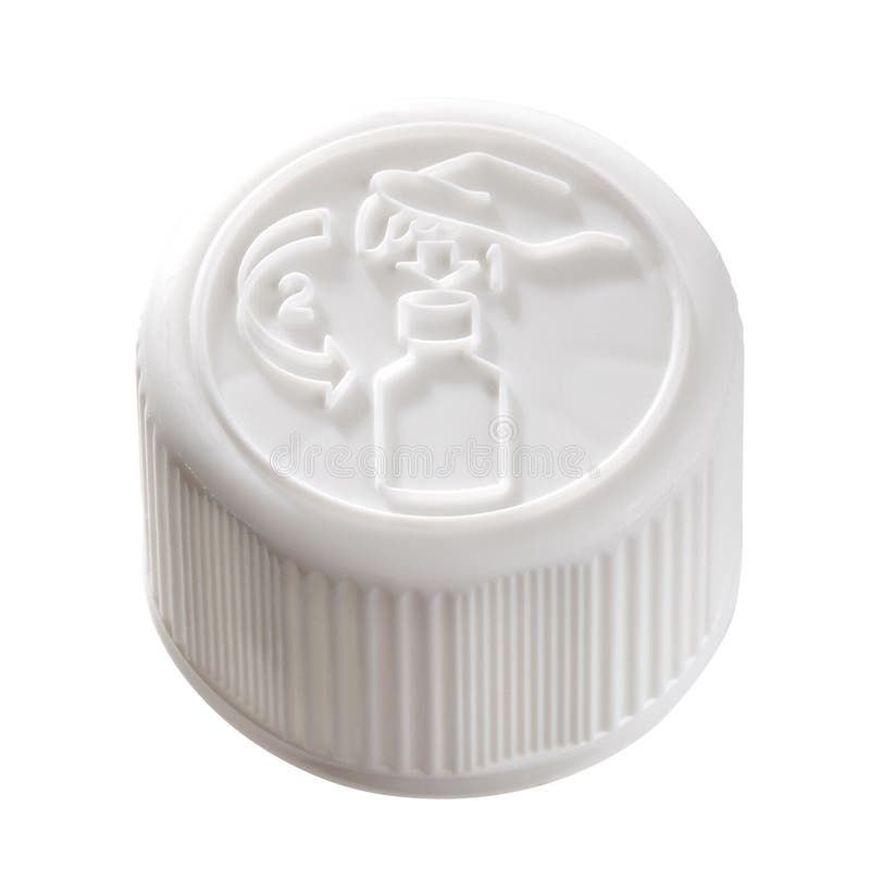 Secure Medicine Cap Package Isolated with Clipping Path Stock Photo ...