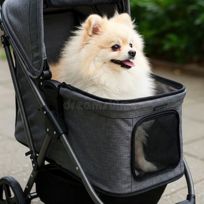Secure Mesh-Front Pet Carrier on Frame Stock Illustration ...