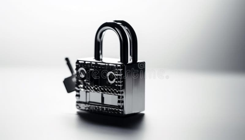 Secure Metal Padlock Symbolizes Safety and Privacy in Digital World ...