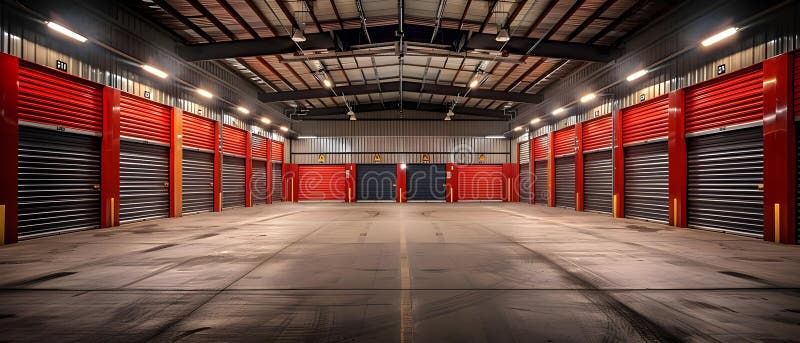 Secure Minimalist Storage Units - Space for Your Essentials. Concept ...