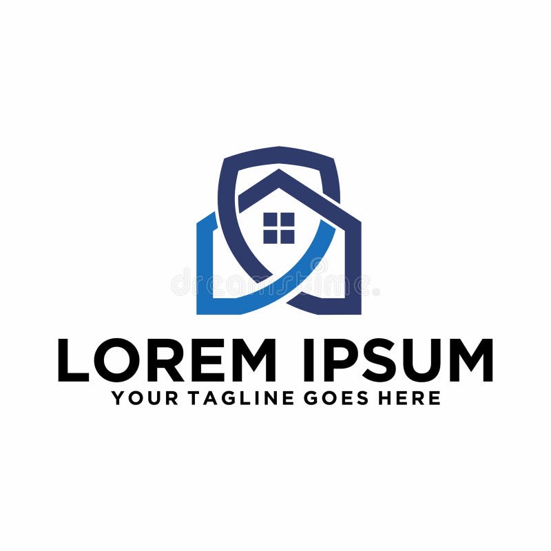 Secure Mortgage Property Logo Idea Stock Illustration - Illustration of ...