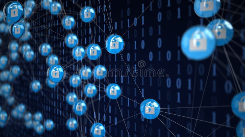 Secure Network stock illustration. Illustration of cyber - 231616765