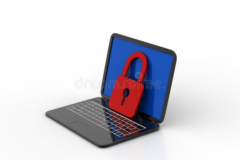 Secure network concept stock illustration. Illustration of ...