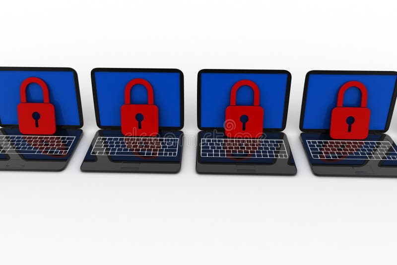 Secure network concept stock illustration. Illustration of arrow - 76327739