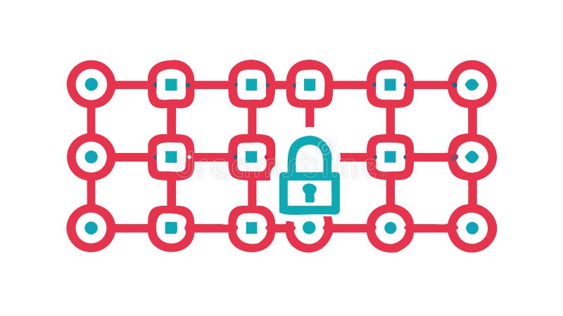 Secure Network Data Flow Abstract Tech Icon Vector Design Generative Ai Stock Vector