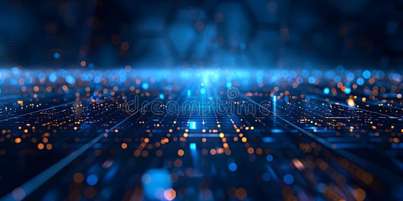 Secure Network Energy: Abstract Digital Background with Dark Cyberspace ...