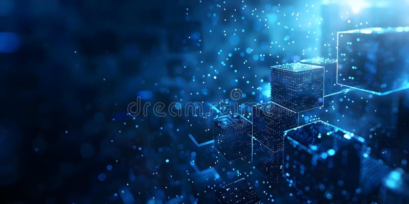 Secure Network Energy: Abstract Digital Background with Dark Cyberspace ...