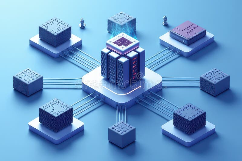 Secure Network Infrastructure with Firewall Technology Stock ...