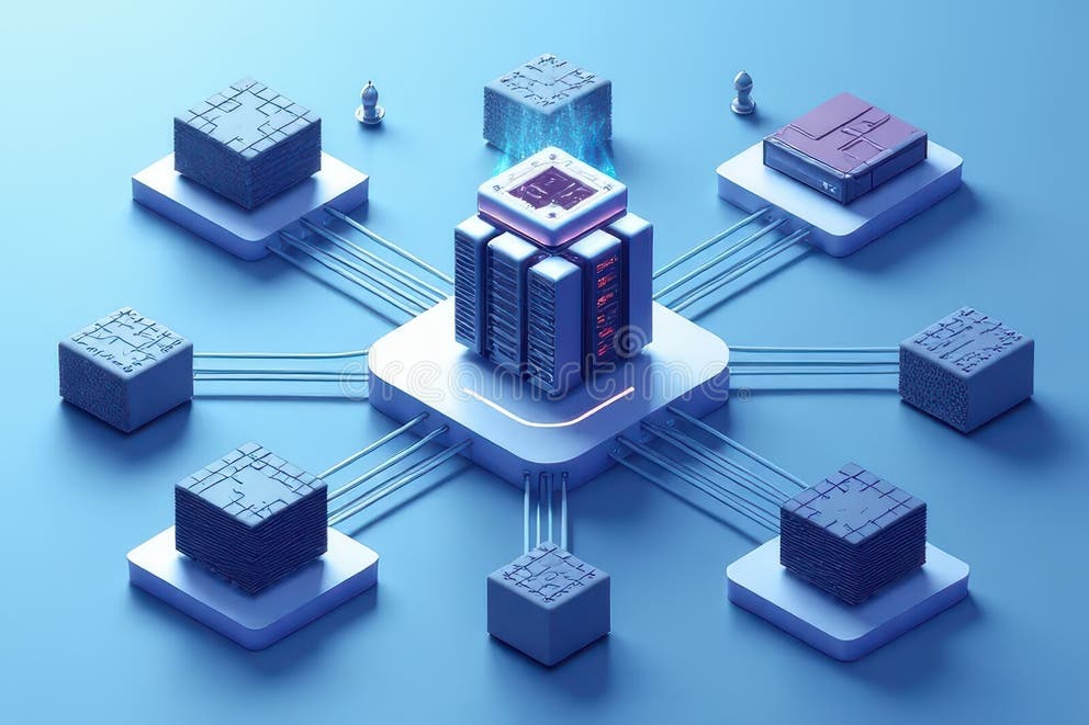 Secure Network Infrastructure with Firewall Technology Stock ...