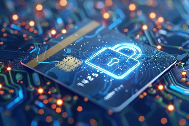 Secure Online Payment Concept. Cyber Security in Banking. Generative Ai ...