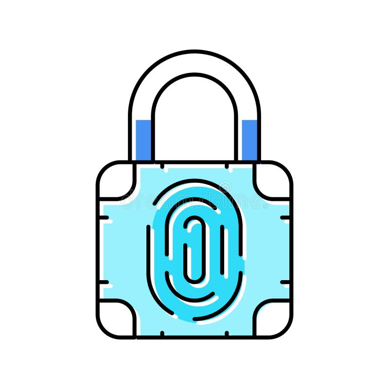 Secure Padlock Color Icon Vector Illustration Stock Vector ...