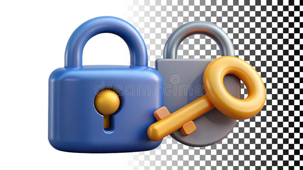 Padlock and Key, Security and Privacy Symbol for Protection Designs Png ...