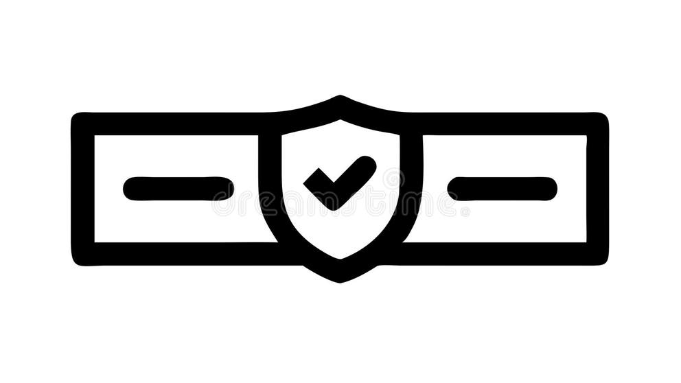 Secure Password Field Shield Icon for Login Protection UI, Vector ...