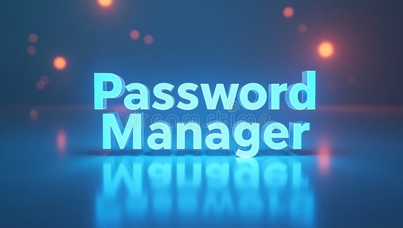 Password Manager Software App Icon. Generative AI. Stock Illustration ...