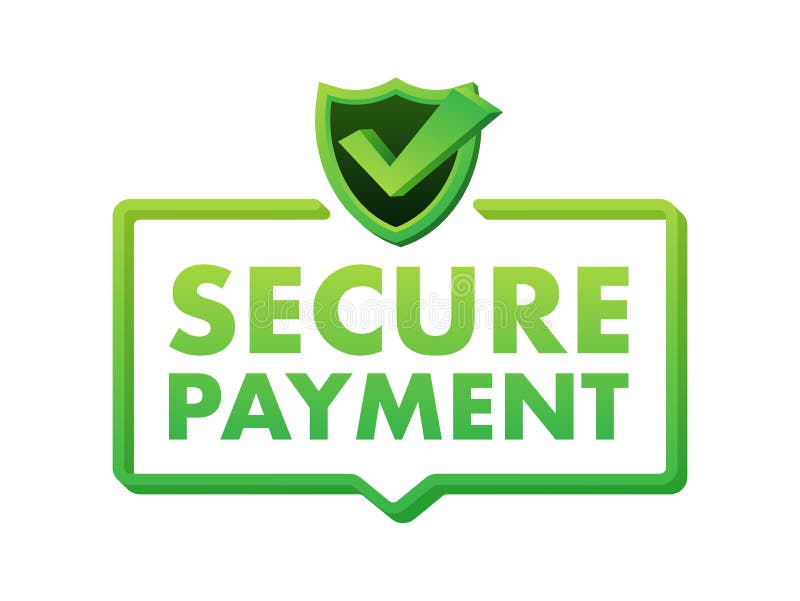 Secure Payment. Credit Card Icon with Shield. Secure Transaction ...