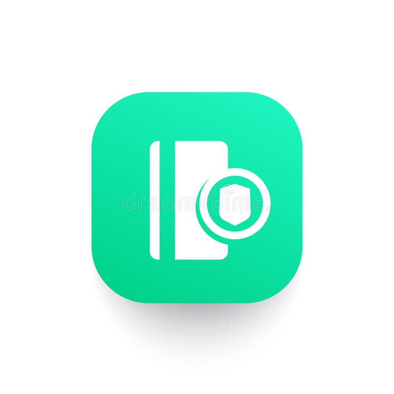 Secure Payment with Credit Card, Vector Icon Stock Vector ...