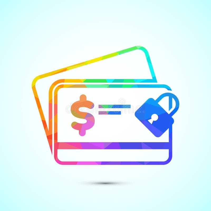 Secure payment logo icon stock vector. Illustration of lock - 79563436