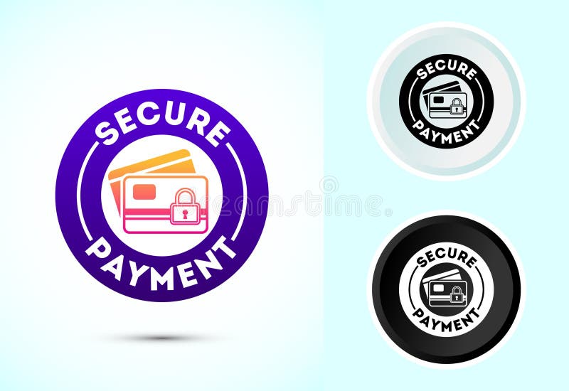 Secure Payment Icon Design Illustration, Payment Safety Sign for ...