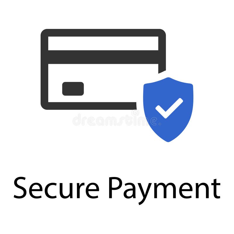 Secure payment icon design stock vector. Illustration of approval ...