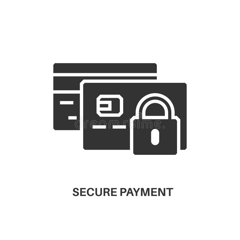 Secure payment icon stock vector. Illustration of ecommerce - 95985336
