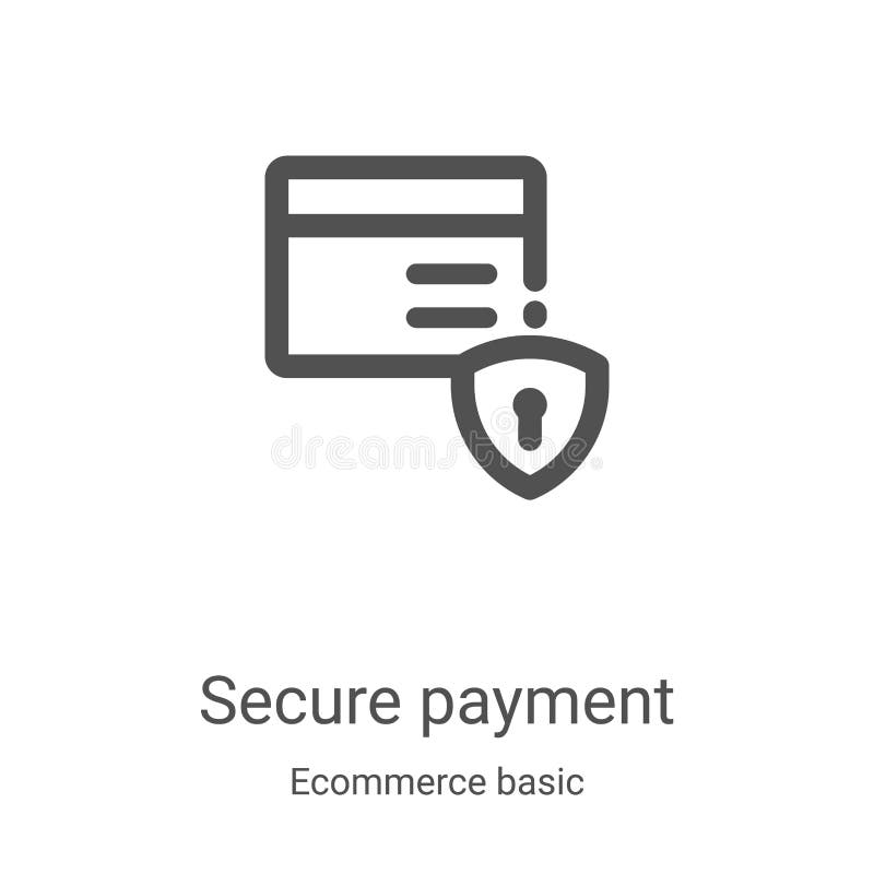 Secure payment logo icon stock vector. Illustration of finance - 79563436