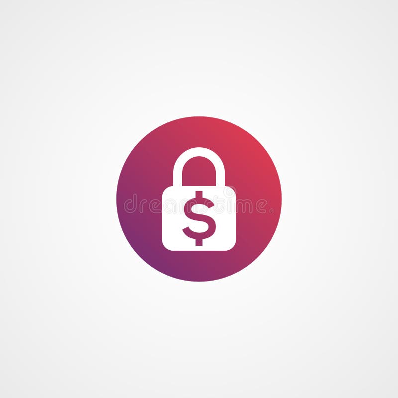 Secure payment logo icon stock vector. Illustration of lock - 79563436