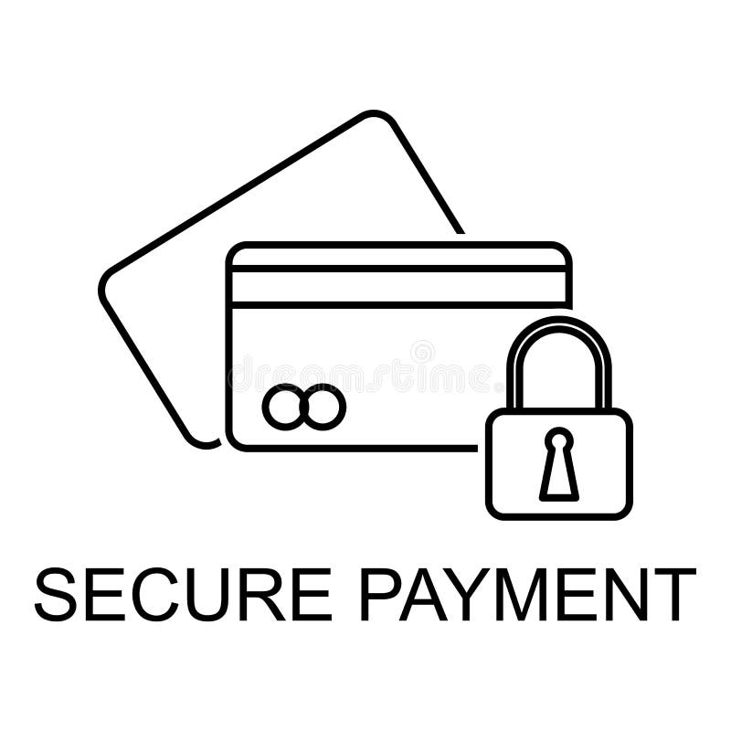 Secure payment logo icon stock vector. Illustration of finance - 79563436
